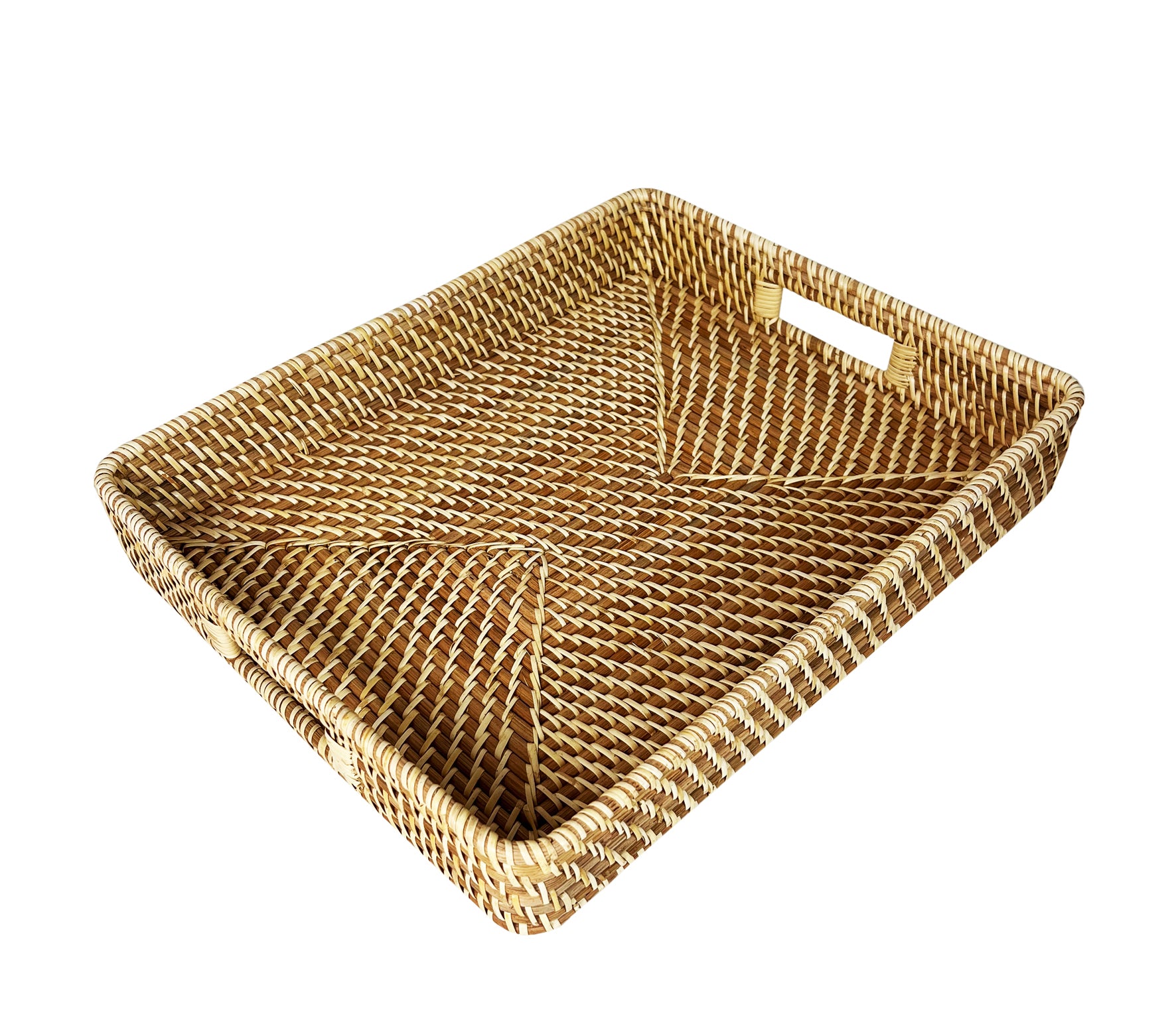 Bandeja Rectangular De Rattan – Kulhaus