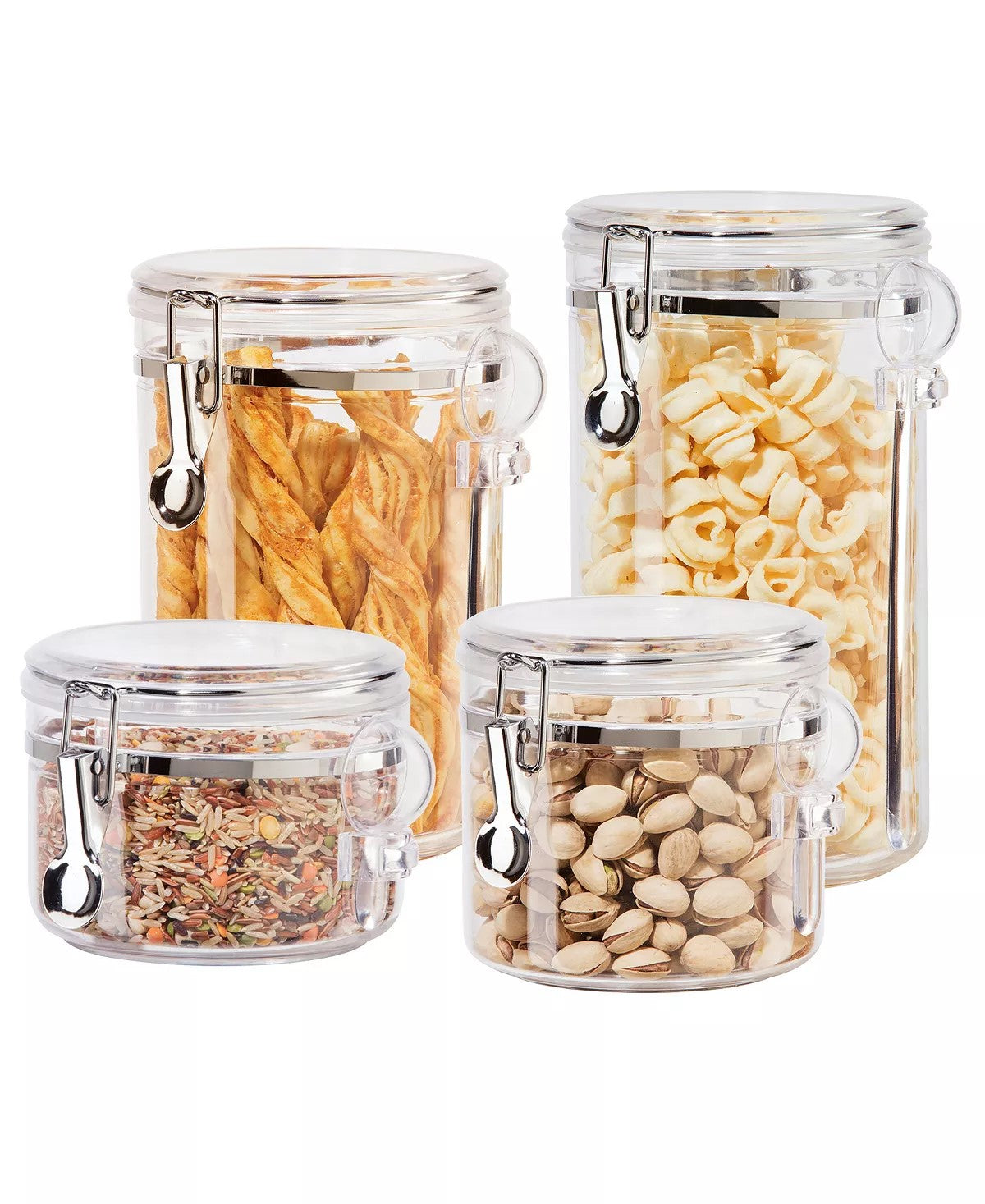 Set de 4 Canisters (Transparentes) De Acrílico – Kulhaus