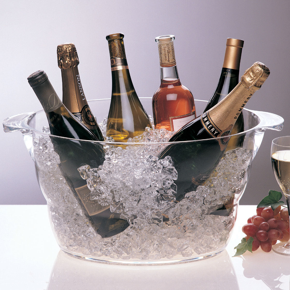 Champañera (Transparente) Ovalada 12 Ltrs De Acrílico – Kulhaus