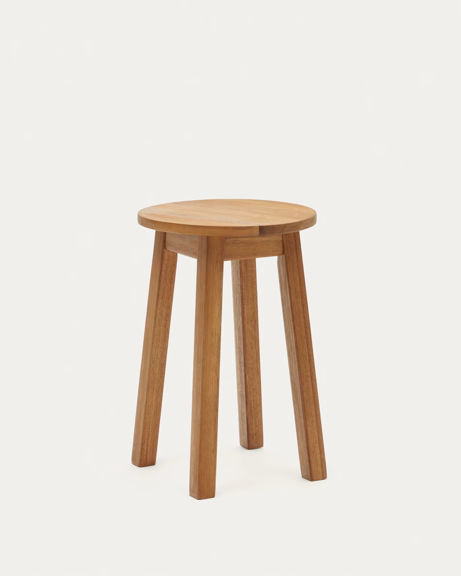 Banquito Redondo (Natural) De Madera – Kulhaus